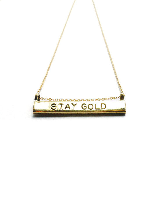 "Stay Gold" Necklace – Winifred Grace